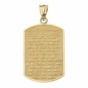 Element Shine | Jewelry | 4k White Gold The Lord Our Father Prayer ...